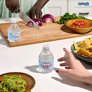 Splash Refresher, Wild Berry Flavor Water Beverage, 8 Fl Oz Plastic Bottles (24 Count)