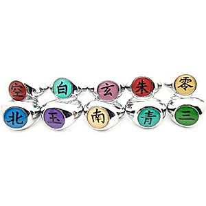Anime Rings Set for Men, Kids and Accessories Cosplay Fans