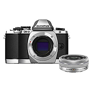 Olympus OM-D E-M10 with M.Zuiko ED 14-42mm 1:3.5-5.6 EZ Lens - Silver - International Version (No Warranty)