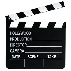Rhode Island Novelty 7 Inch x 8 Inch Hollywood Movie Clapboard, Two Per Order