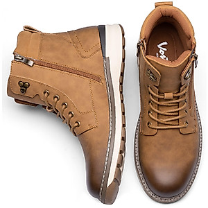 Vostey Boots for Men Comfortable Casual Chukka Mens boot(BMY8051 brown 10.5)