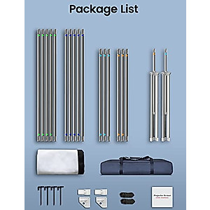 Projector Screen and Stand - Velcolt Portable Video Projection Screen 120 inch, 16:9 4K HD Rear Front Foldable Outdoor Movie Screen with Carry Bag for Indoor Outdoor Home Theater Backyard Camping