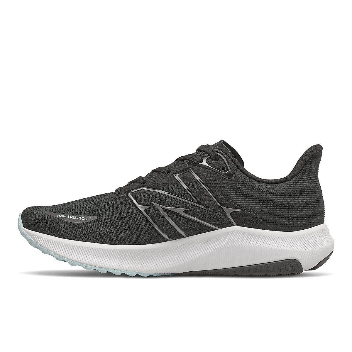 New Balance Women's FuelCell Propel V3 Running Shoe, Black/Pale Blue Chill, 8