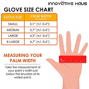 INNOVATIVE HAUS Heavy Duty Nitrile Gloves. Orange 8 Mil. Shop Gloves Mechanic Disposable. Mechanic Rubber Gloves Disposable. Large. Pack of 1000