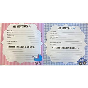 Baby's My First Year Record Log Book to Commemorate Birth Through Their First Year on Earth - Blue