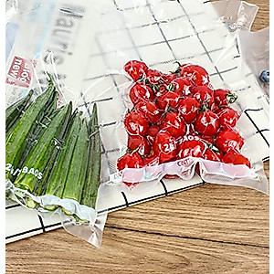 3 Vacuum Seal Rolls, 8 IN x 20 FT, Heavy Duty, Seal A Meal, Puncture Resistant Cut To Size Bags, Compatible with double Seal Machines