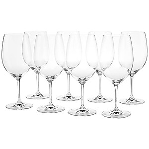Riedel VINUM Bordeaux/Merlot/Cabernet Wine Glasses, Pay for 6 get 8 ,21.52 ounce