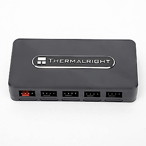 Thermalright ARGB Fan HUB Controller Support 8 Groups of Fans, 8-Port 3 Pin PC Fan Controller, 5V Fan Hub, Strong Paste+Magnetic Suction (Fan HUB×10)