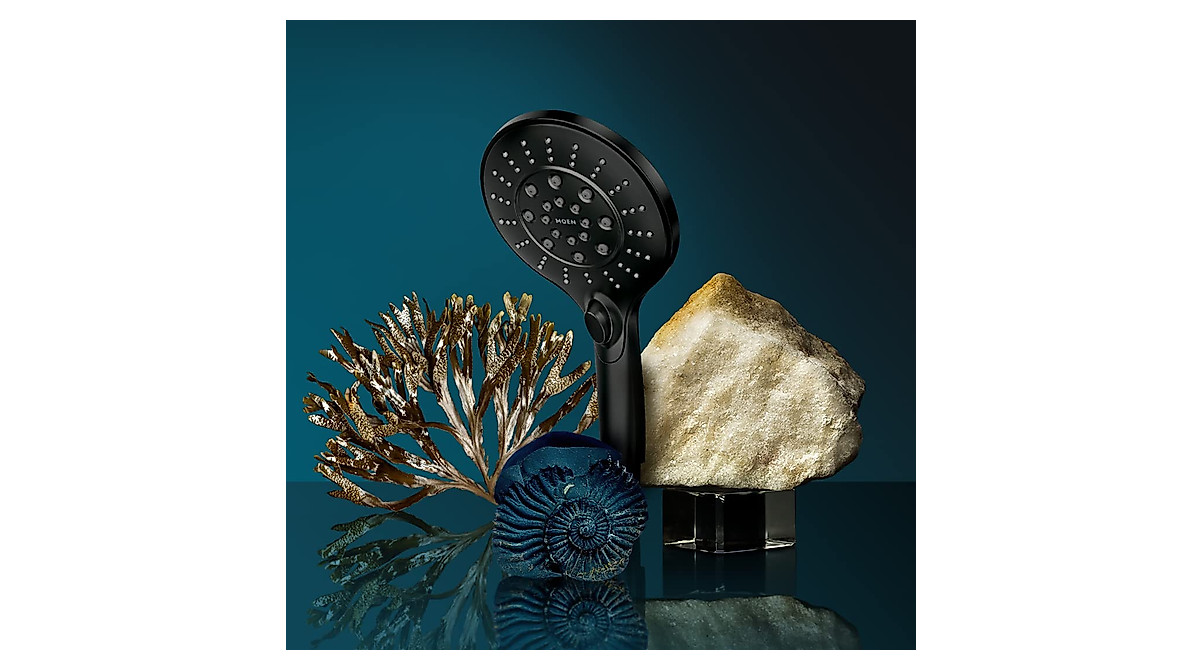 Moen 3662EPBL Magnetic Showerhead - Matte Black Elegance