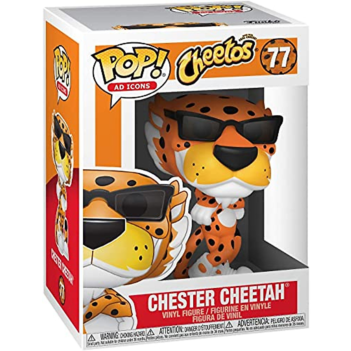 POP Ad Icons: Chester Cheetah Funko Pop! Vinyl Figure (Bundled with Compatible Pop Box Protector Case), Multicolored, 3.75 inches
