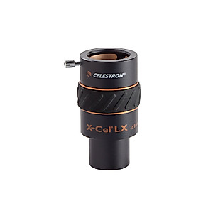 Celestron Ultima Edge - 10mm Flat Field Eyepiece - 1.25" & 93428 X-Cel LX 1.25-Inch 3X Barlow Lens (Black)