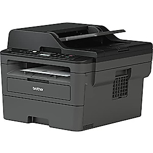 Brother DCP-L25 Series Monochrome All-in-One Laser Printer for Home Office, Print, Scan, Copy, Wireless, 2400 x 600 dpi, 36 ppm, Automatic Duplex Printing, Bundle with MTC Printer Cable