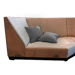 PAXCOO 4 Pack Sectional Sofa Connector Couch Furniture Interlocking Software Bracket with Screws and 12Pcs Furniture Pads