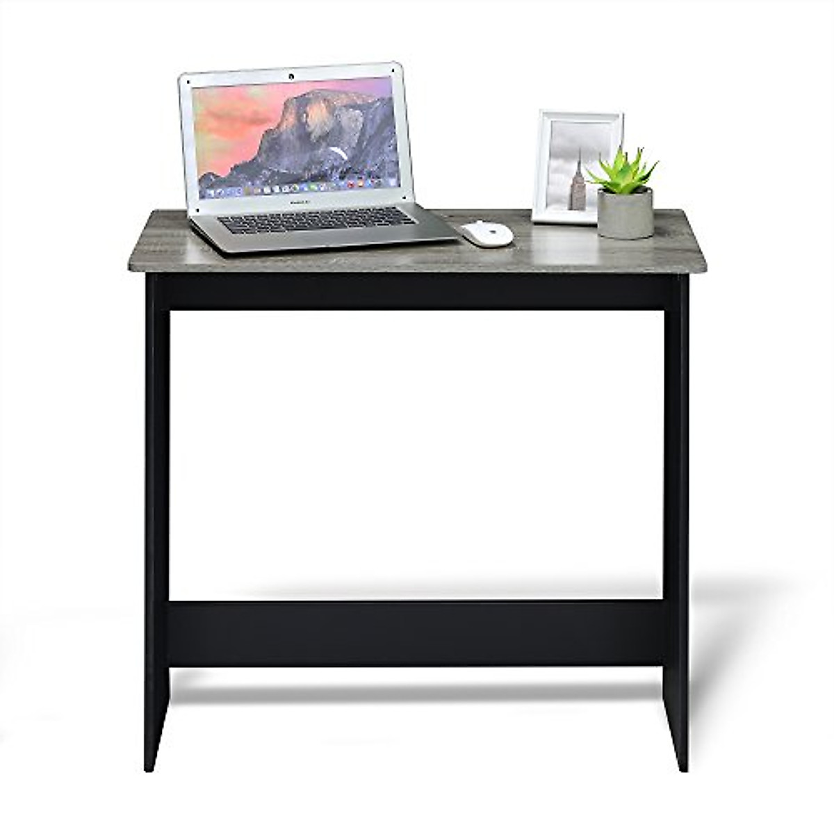 FURINNO Simplistic Study Table, French Oak Grey