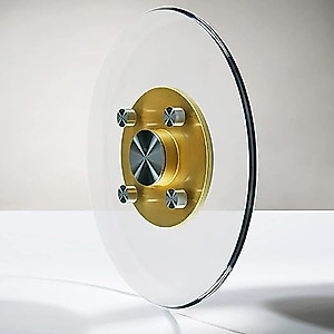70cm 80cm 90cm 100cm Lazy Susan Glass Rotating Tray，Turntable Dining Table Centerpiece Large Tabletop Rotating Tray Clear Serving Plate Round With Silent Bearing (Size : 100cm)