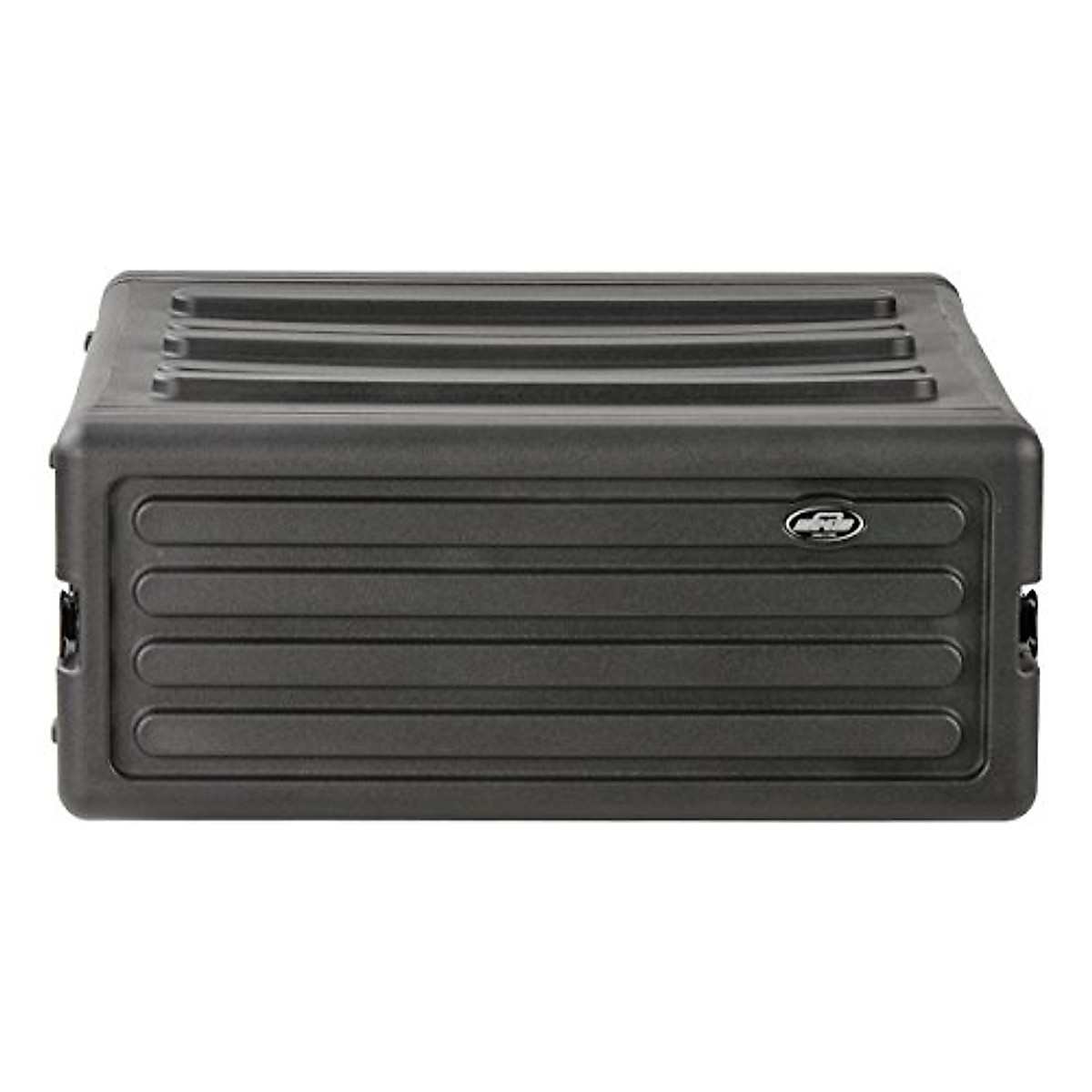 SKB Cases 4U rSeries Standard Roto Molded LLDPE Rack with Flush Carry Handles and Non-Slip Rubber Feet, Includes Rack Mount Screws