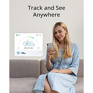 eufy Security Baby Smart Sock Baby Monitor with 2.4 GHz Wi-Fi, Track Sleep Patterns, Naps, Heart Rate, AI Cry Detection, Pan and Tilt, No Monthly Fee