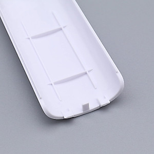 Create idea 4PCS Battery Back Door Cover Shell Compatible with Nintendo Wii Remote Controller Replacement Plastic Battery Lid White