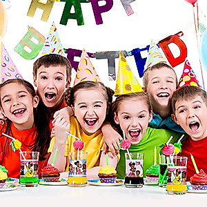 24Pcs Water Bottle Labels for Kids Birthday Party Supplies, 3 Styles 8.5” x 2” Water Bottle Labels, Self-Adhesive Waterproof Water Bottle Labels for Kids Girls Boys Birthday Party Decorations