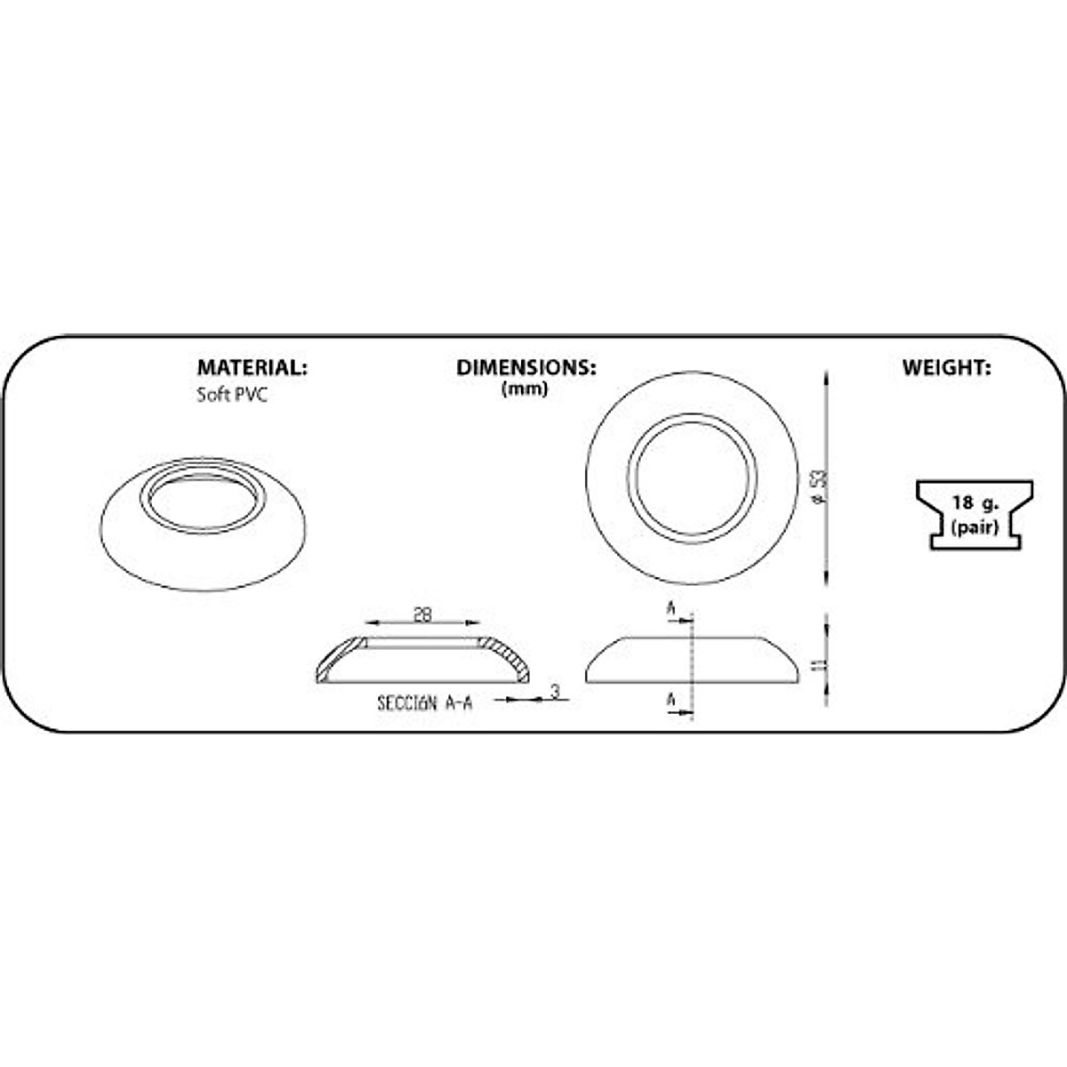 Kayak Paddle Drip Rings (Pair)