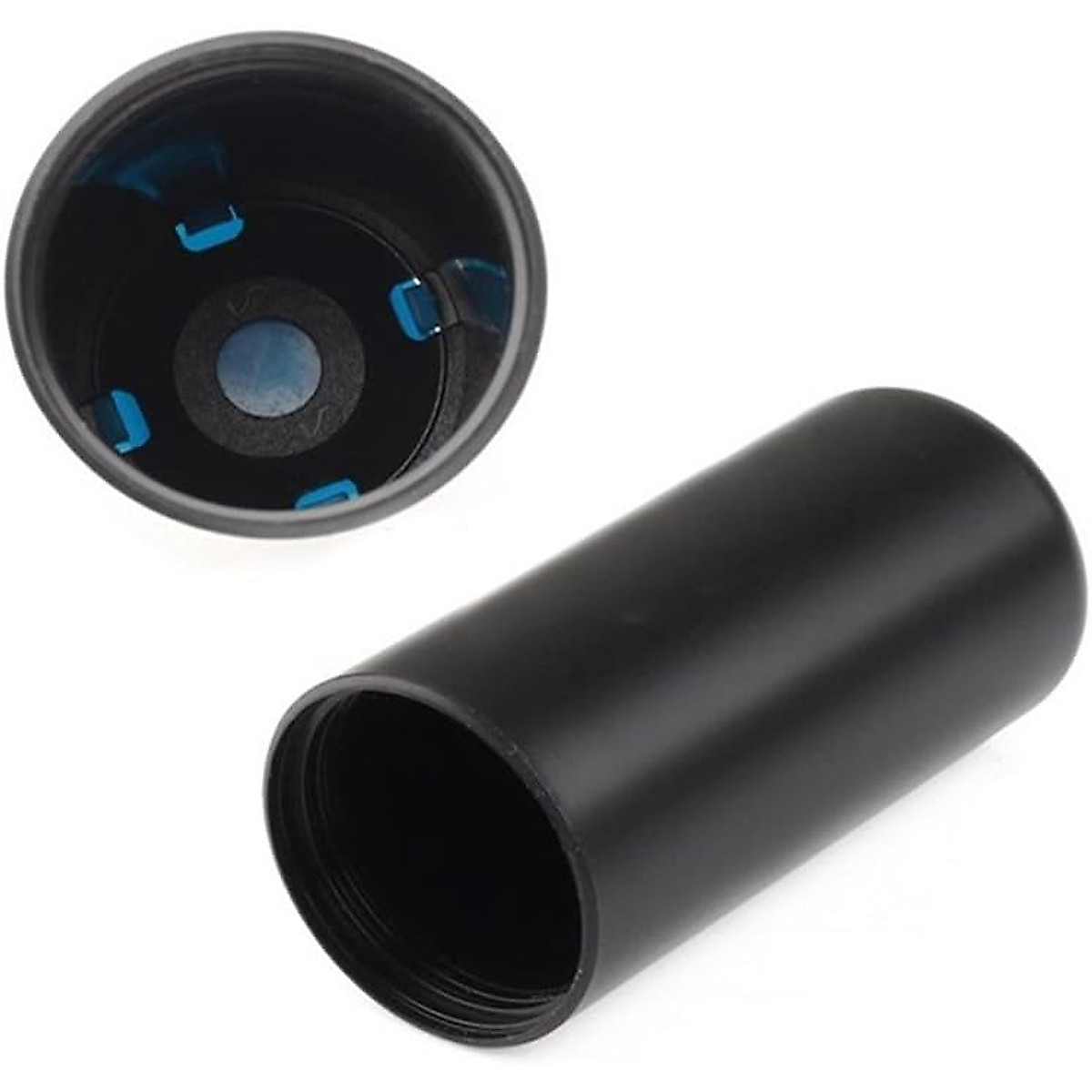 Microphone Cover 4pcs Microphones Battery Cover Wireless Mic Battery Screw on Cover for PGX2/4SLX24/SM58/PG58/ (Blue)