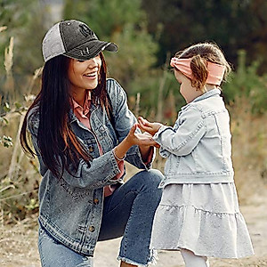 Distressed Trucker Hat Animal Wildlife Rhinoceros Black Rhino Cotton for Men & Women Strap Closure Gray Design Only