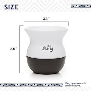 THEARG | Yerba Mate Plastic Gourd Cup with Stainless Steel Straw | Self-Clean Modern Plastic Gourd Design - Yerba Mate Cup and Bombilla Set from Argentina