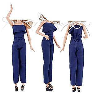 E-TING 3 Sets Doll Clothes Chiffon Skirt Jumpsuits Office Style Wears Dress for 11.5 Inches Girl Dolls