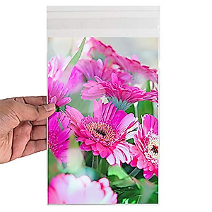 Clear Resealable Display Cellophane Bags Gift Treat Basket Supplies, Adhesive Closure for Snacks, Cards, Envelope Letters, Candy, Party Supplies (100 Bags) by Super Z Outlet (6" x 9")