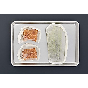 Kana 8 1/4" x 11 1/4" Parchment Paper -140 Pre-cut Sheets - For Cooking, Baking, Panini Press, Toaster oven, Food dehydrator