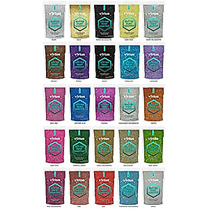 V1RTUS Silver Holographic Glitter Paint Crystal Additive 100g / 3.5oz for Acrylic, Latex, Emulsion - use Interior/Exterior - Wall, Ceiling, Wood, Metal, Varnish, Dead Flat, Matte, Soft Sheen or Silk