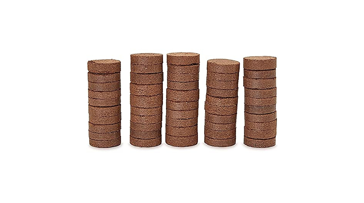 Coco Coir Pellets - 50 Pack for Easy Seed Starting & Transplanting