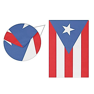 Puerto Rico Garden Flag Puerto Rico Flag Double Sided Polyester Flag Small Yard Flag for Holiday Outdoor Decorations 12x18 Inch