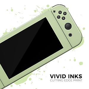 Design Skinz - Compatible with Nintendo Switch Console + Joy-Con - Skin Decal Protective Scratch-Resistant Removable Vinyl Wrap Cover - Baby Green Pastel Color