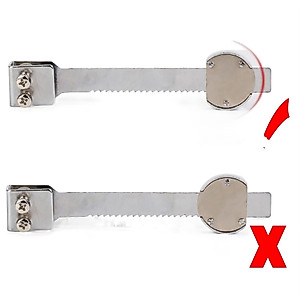 TEMKIN Door Stoppers Security Glass Cabinet Sliding Door Lock Display Cabinet File Cabinet Lock Sliding Door Lock Door Chain (Size : A)