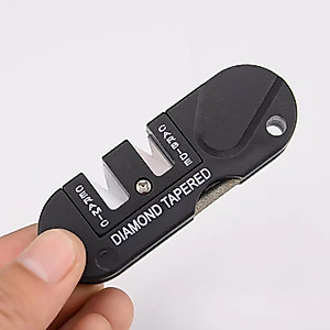 🍀 AIUSD Clearance 🍀, Outdoor Pocket Folding Knifes Sharpener Ceramic Carbide Diamond Tapered Tools