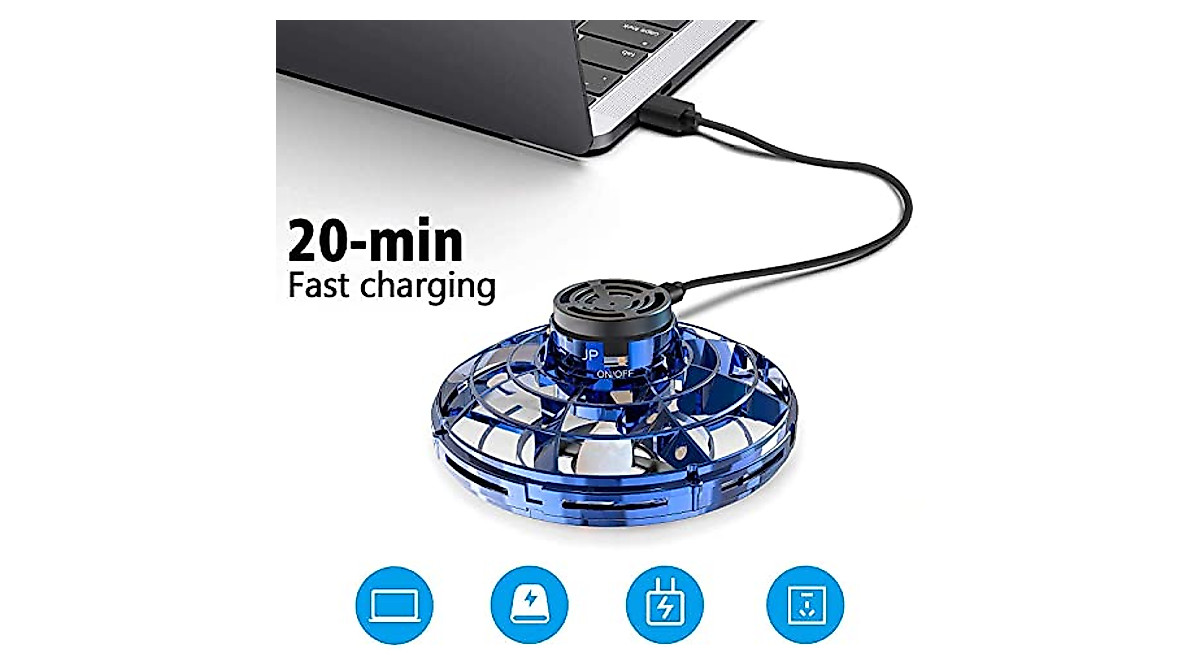 Superlit Flying Spinner: Fun Hand Operated Drone for Kids & Adults