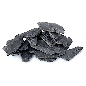 Natural Slate Stone 3 to 5 inch Rocks for Miniature and Fairy Garden, Aquascaping Aquariums, Reptile enclosures & Model Railroad. (5lbs)
