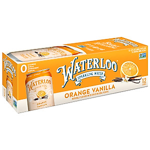 Waterloo Sparkling Water, Orange Vanilla Naturally Flavored, 12 Fl Oz Cans (Pack of 12) – Zero Calories and Zero Sugar or Sweeteners of Any Kind