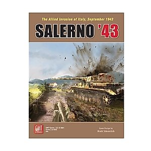 Salerno '43: The Allied Invasion of Italy – Board Game by GMT Games 2+ Players – 120-360 Minutes of Gameplay – Games for Game Night – Teens and Adults Ages 14+ - English Version