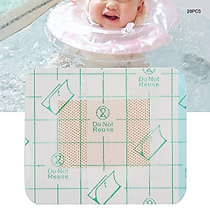 Baby Navel Sticker, 20Pcs Waterproof Swimming Umbilical Hernia Belt Baby Belly Band Cord Patch Adhesive Tape Belly Protector for Hernia Support Truss Kids