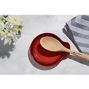 Le Creuset Stoneware Signature Round Spoon Rest, 6in., Peche