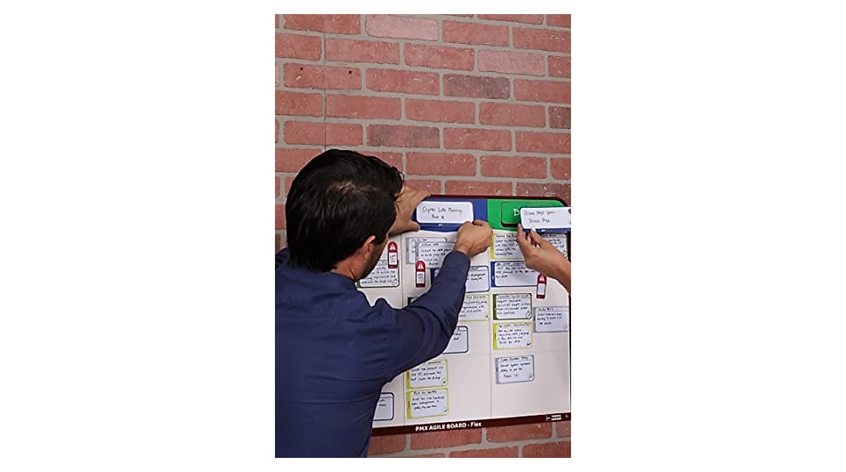 pmxboard Magnetic Kanban & Scrum Board Kit - Agile Ready