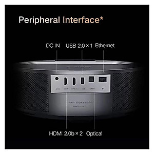 Ultra Short Throw Laser Projection Projector 5G-WiFi Bluetooth Home Theater 1600 ANSI lumens Projector