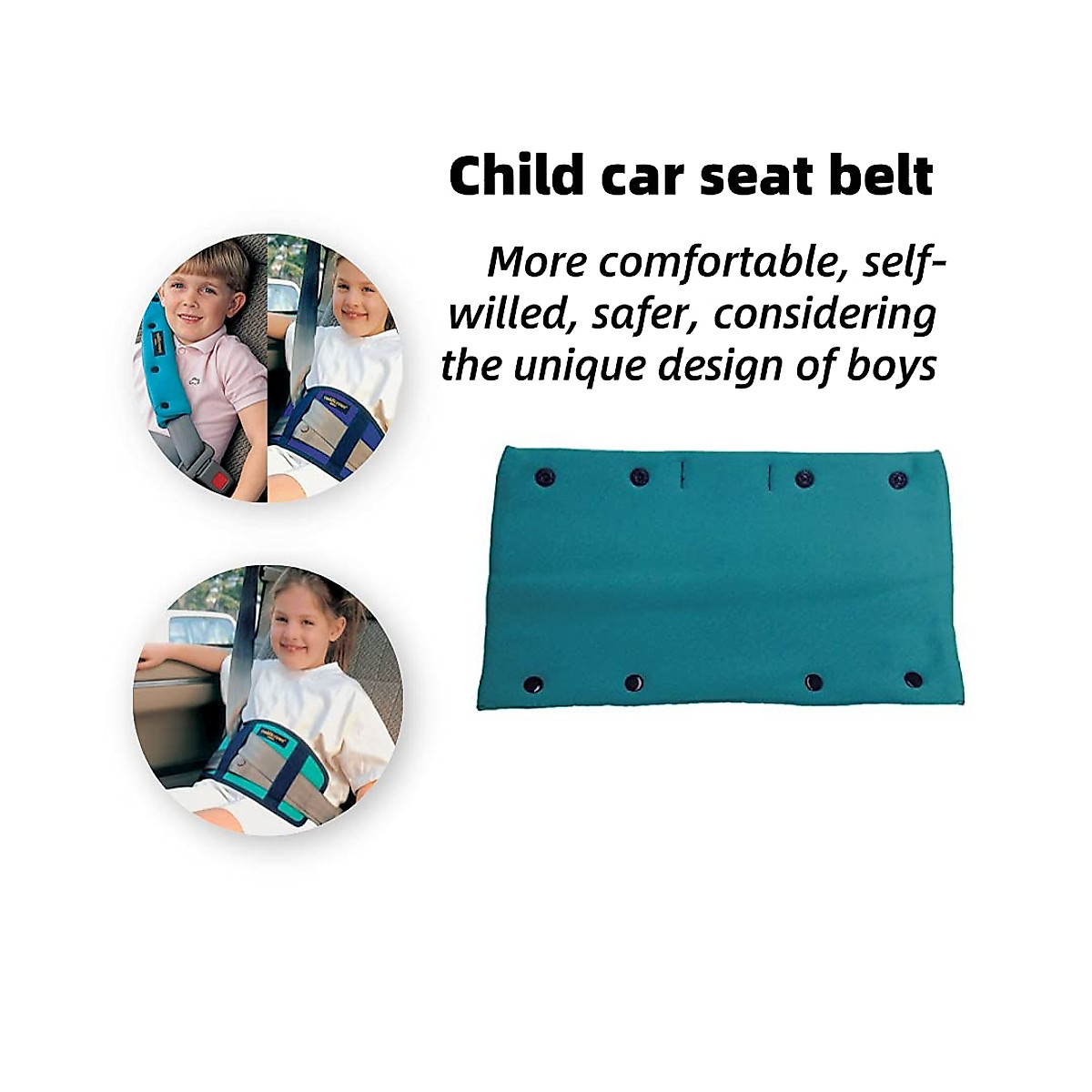 APPO Seat Belt Adjuster and Straps Shoulder Pads for Baby Kids, Neck Support Headrest Seatbelt Pillow Cover and Seatbelt Adjuster for Child,Car Seat Strap Cushion Pads for Baby Kids,Purple