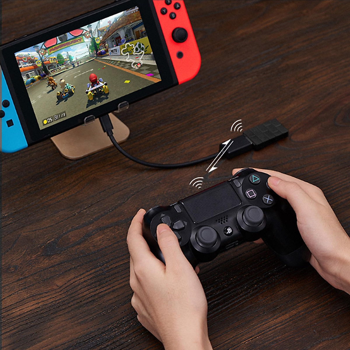 8Bitdo USB Wireless Adapter 2 for Windows, Mac & Raspberry Pi, Compatible with Xbox Series X & S Controller, PS5/PS4/PS3 Controller with OTG Cable