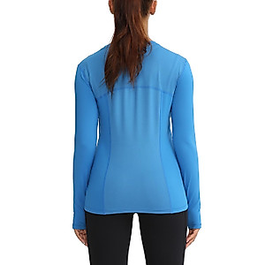 Women's Sun Protection Compression Shirts UPF 50+ Long Sleeve Workout T-Shirts Rash Guard Athletic Tops