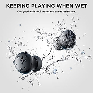 1MORE ComfoBuds Mini Hybrid Active Noise Cancelling Earbuds, in-Ear Headphones with Stereo Sound, Bluetooth 5.2 Headset with 4 Mics, Clear Calls, Wireless Charging, Soothing Sound, Waterproof, Black