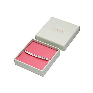 Ted Baker London Melrah Icon Crystal Slider Adjustable Tennis Bracelet for Women (Rose Gold Tone)