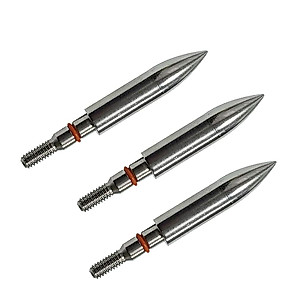 Archery Target Points 200 Grains Archery Field Points arrowheads,5/16″ Stainless Steel Screw in Archery Field Tips and Broadheads (1 Dozen 12 PCS)